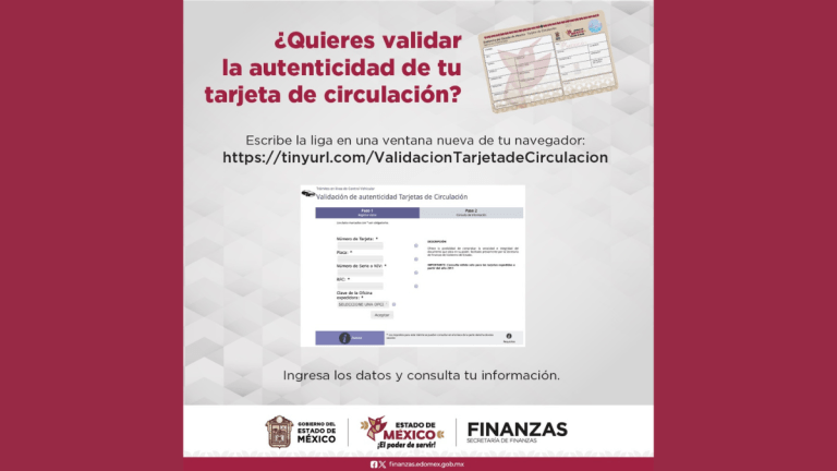 OJO: Valida la autenticidad de tu tarjeta de circulación en Edomex y ...